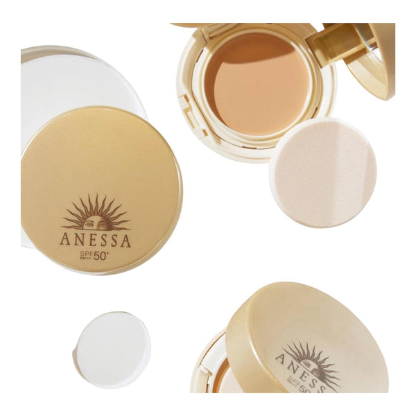 Anessa Compact SPF50+ - All-in-One Sunscreen, Primer & Makeup - Borjeï
